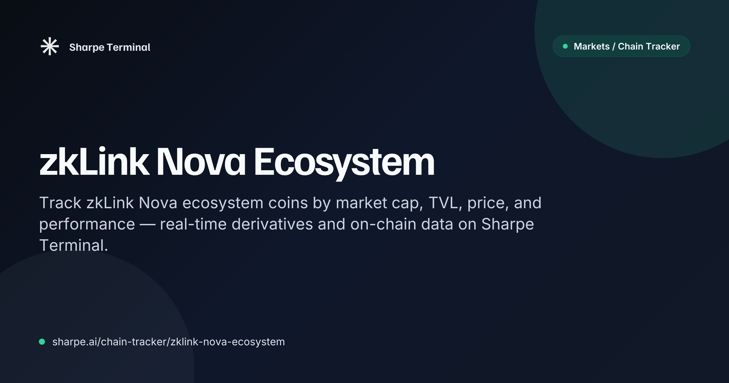 Top zkLink Nova Coins by Market Cap | Sharpe Terminal