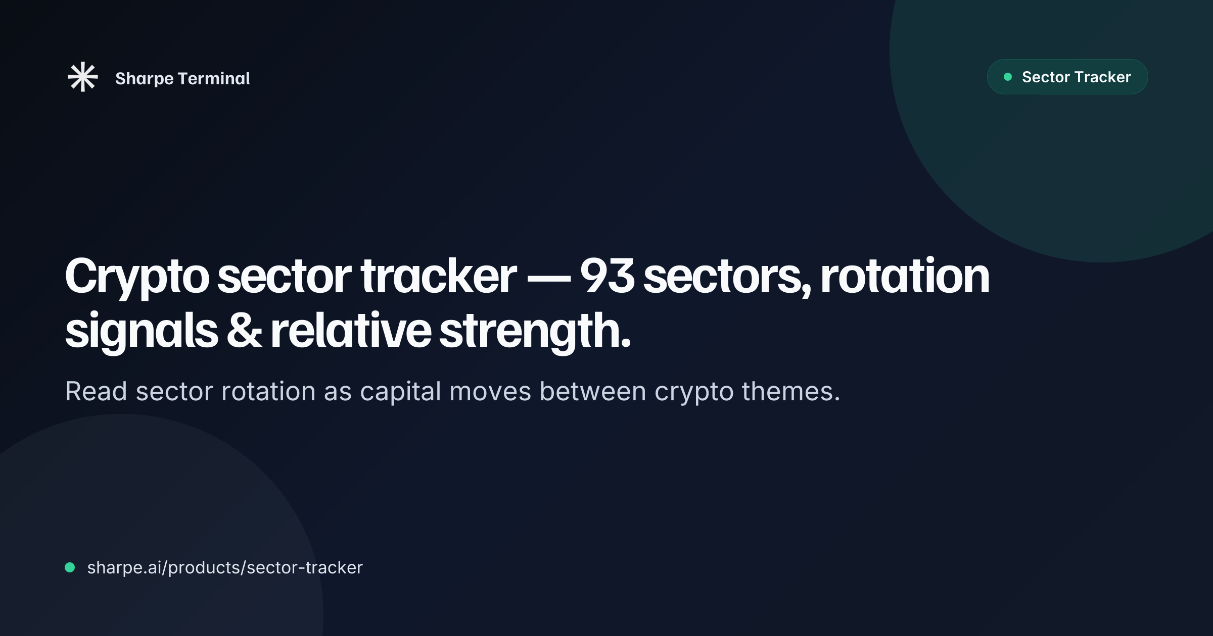 Crypto Sector Tracker: 93 Sectors + Rotation Signals